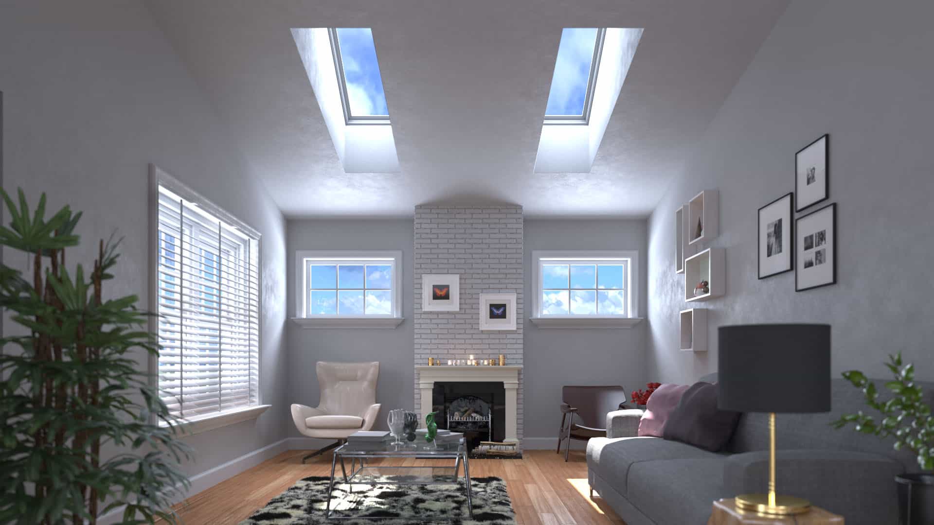 Skylight Living Room Home | Express Skylights