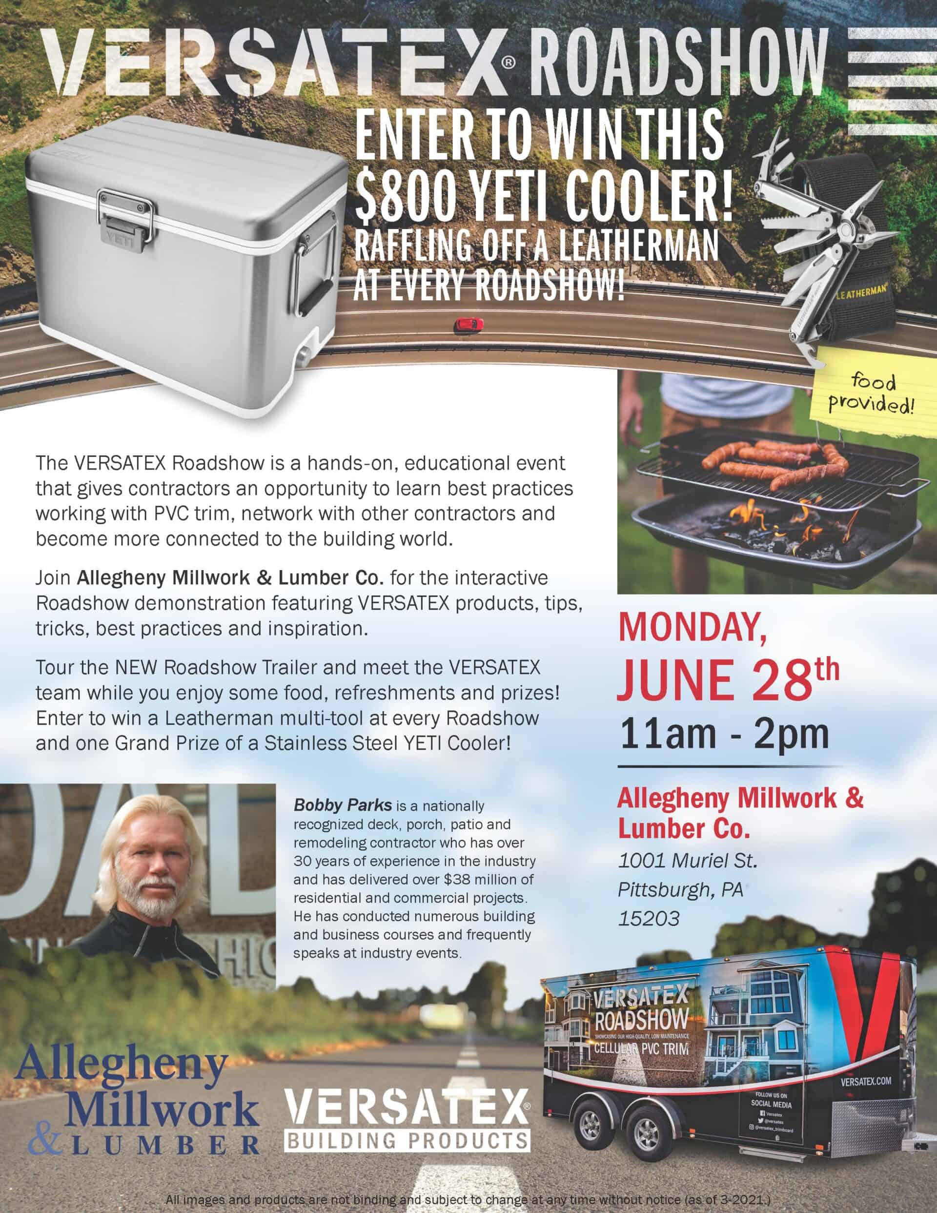 Join us June 28th - Allegheny Millwork & Lumber
