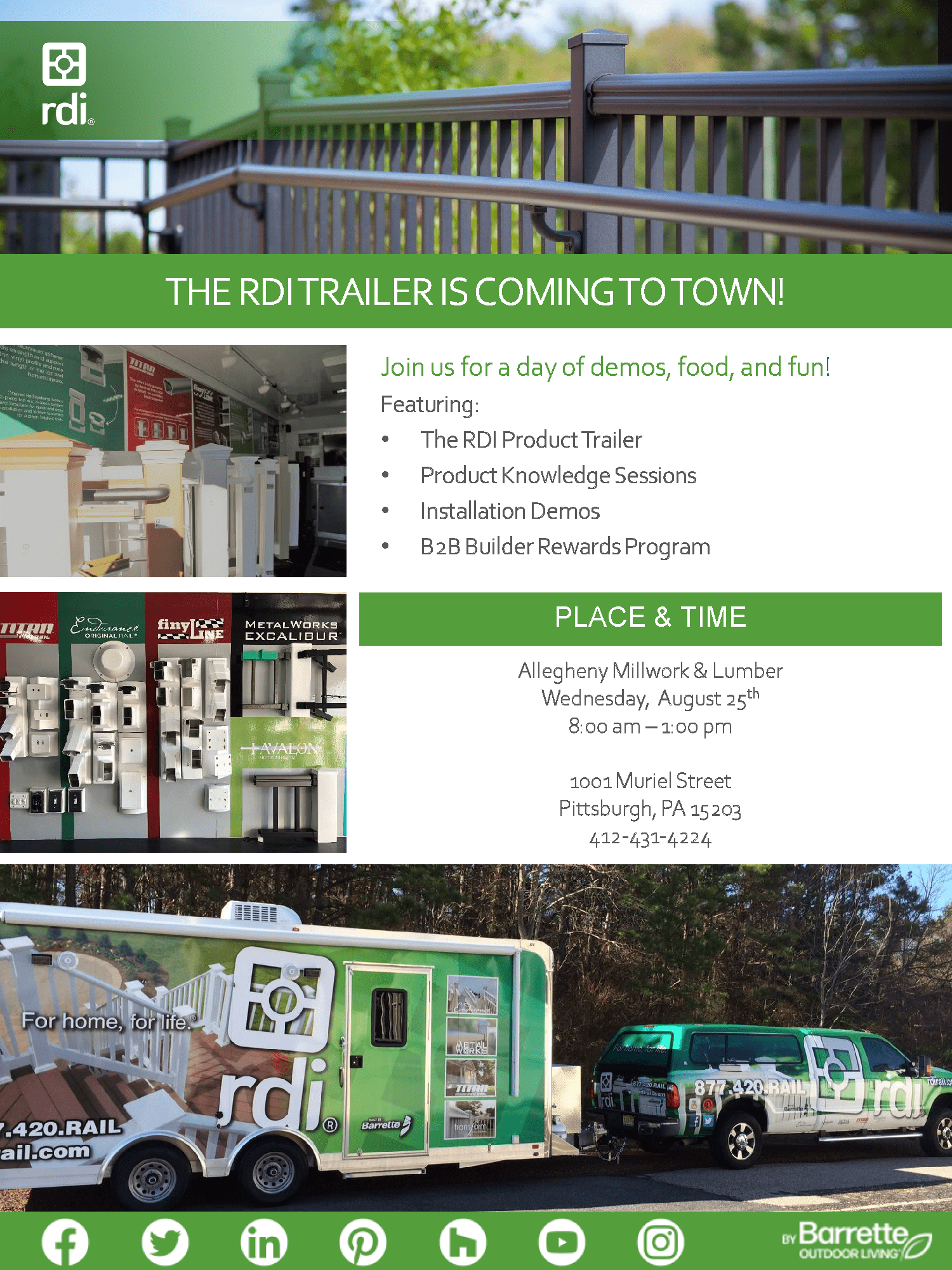 Demo Day with RDI Railing - Allegheny Millwork & Lumber